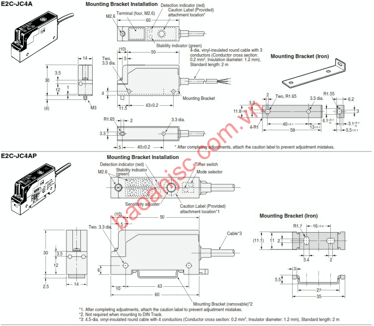 - Omron Proximity sensor E2C series - baoanjsc.com.vn